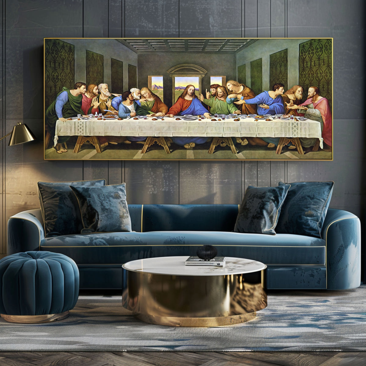 Last Supper Canvas Floater Frame – Living Words