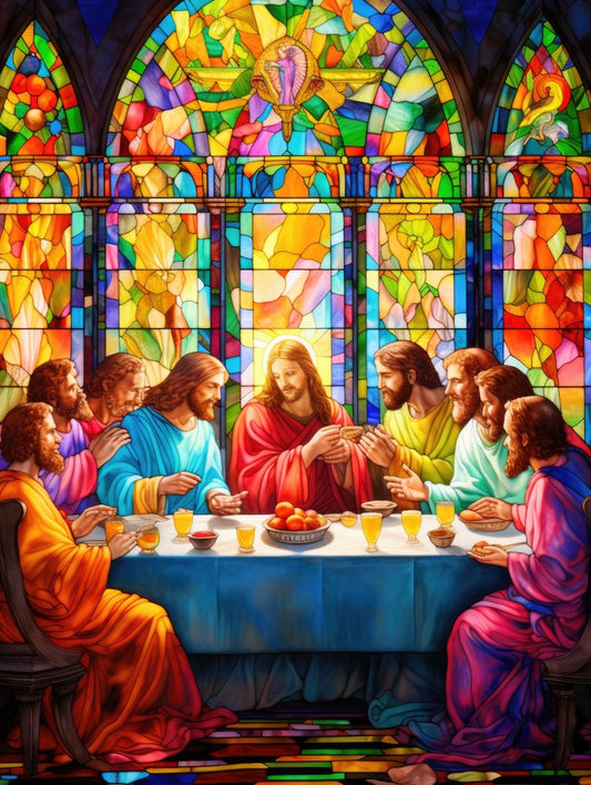 The Last Supper - Stunning Stained Glass Art on Tempered Glass – Living ...