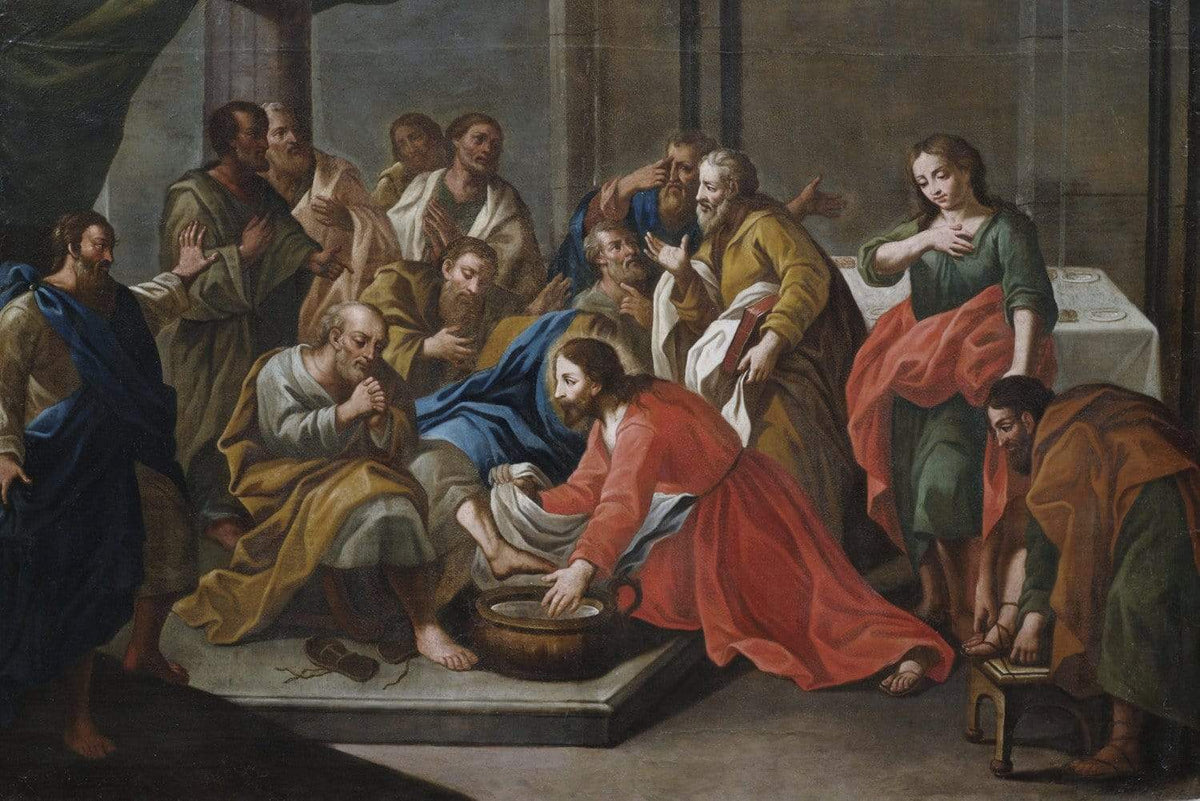 Jesus Christ washing the feet of the apostles – Living Words