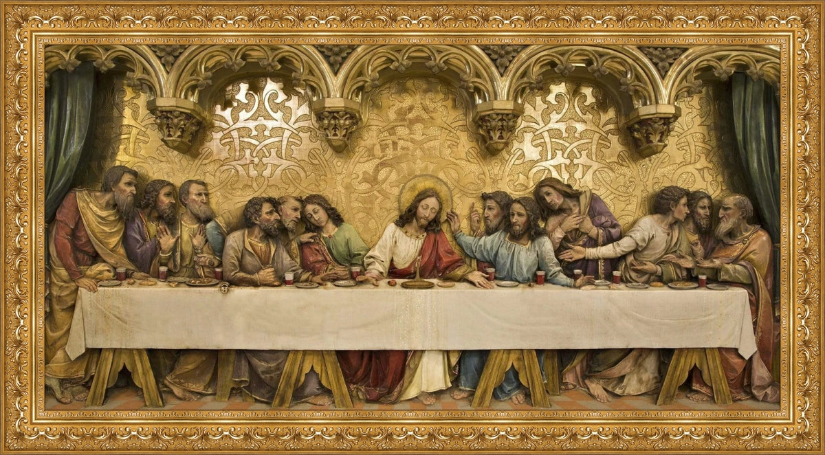Last Supper Ornate Frame – Living Words